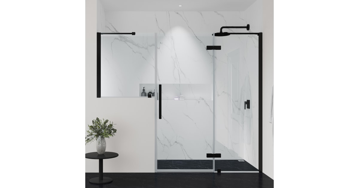 Ove Decors TA2390400 Endless 72" High x 76-1/8" Wide Hinged Semi ...