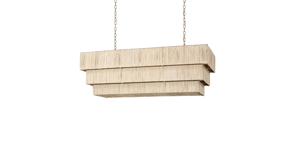 Palecek 2632-79 Everly 3 Light 48" Wide Linear Chandelier | Build.com
