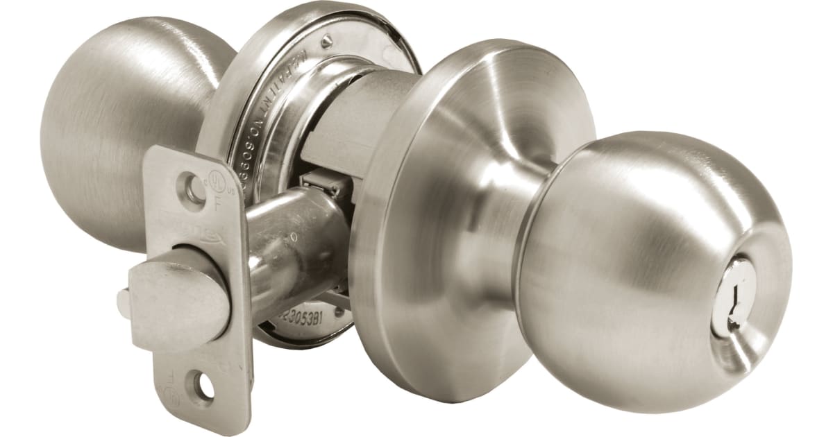 Pamex FT365B Solid Brass Grade 2 Commercial Storeroom Door Knob Set ...