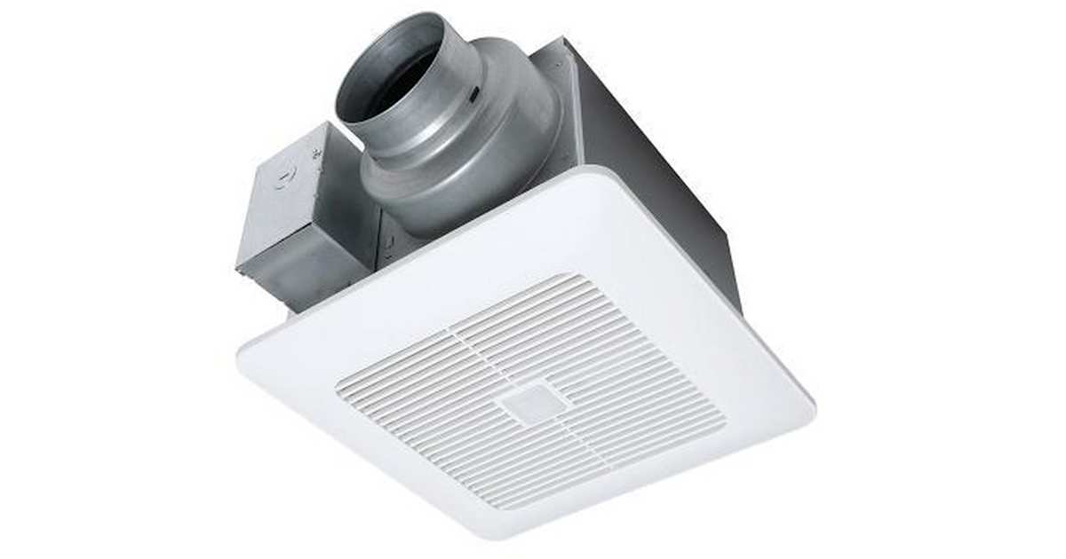 Panasonic FV-0511VQC1 110 CFM 0.3 Sone Ceiling Mounted Exhaust Fan with ...