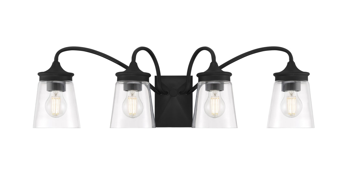 Park Harbor PHVL3154MB La Maida 4 Light 32" Wide Bathroom Vanity Light ...