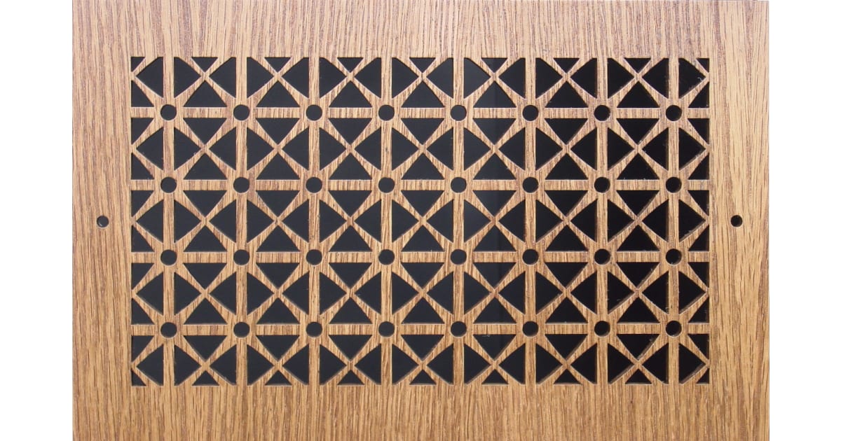 Pattern Cut D Series 6" x 14" Wood Return Air Register | Build.com