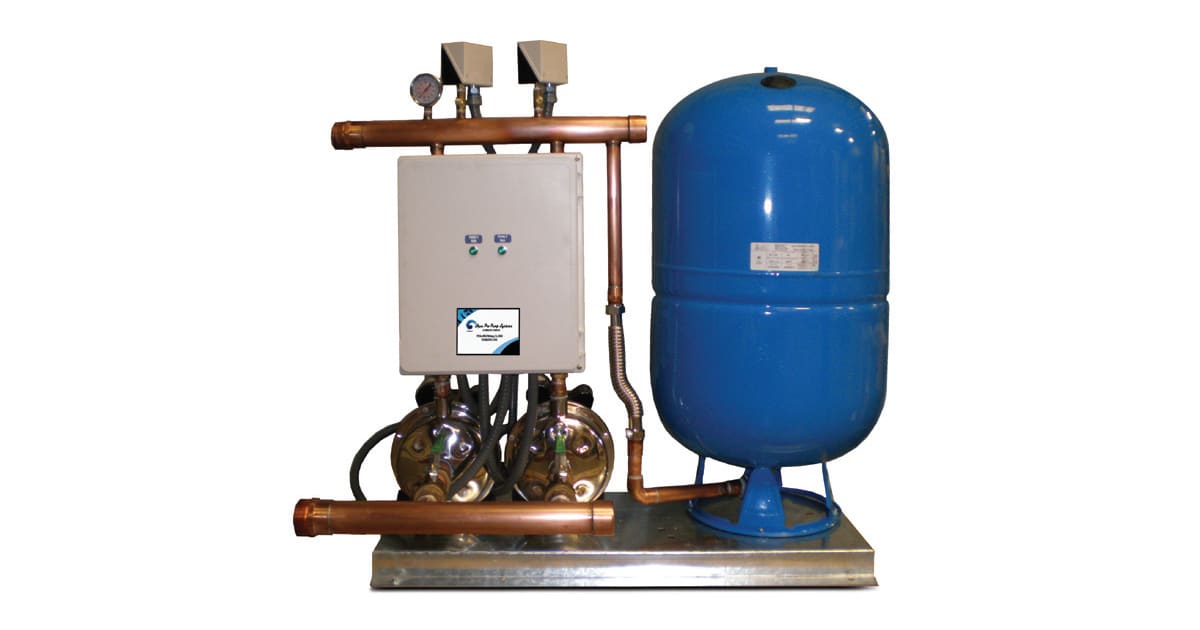 Pedrollo GEBS5040-12 2 HP 208-240V Simplex Skid Mounted Booster System ...