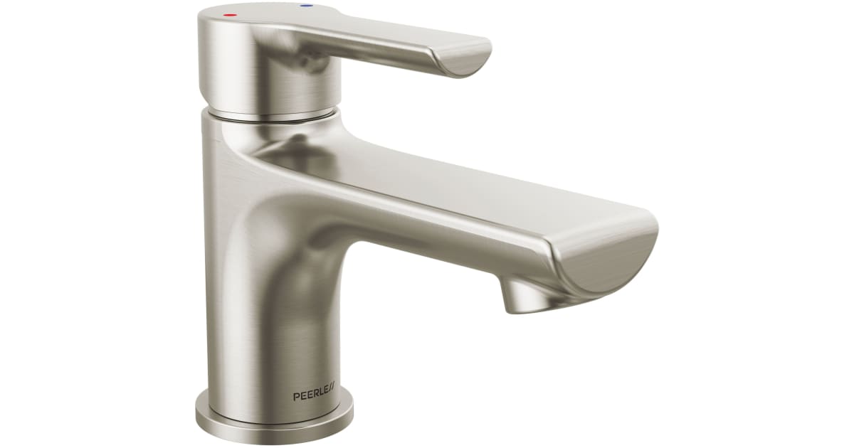 Peerless P1512LF-BN-M-0.5 Flute 0.5 GPM Single Hole Bathroom Faucet ...