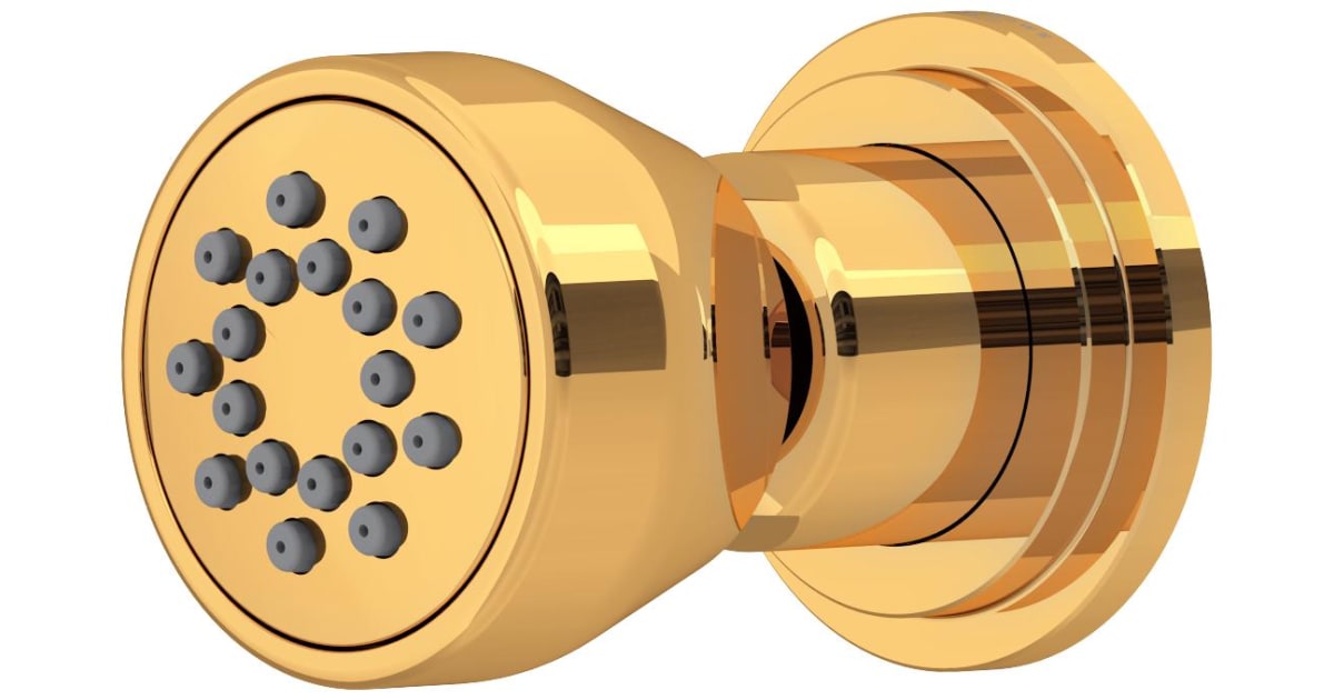 Perrin and Rowe U.0326BS1EG Single Function Round Brass Body Spray | Ferguson Home