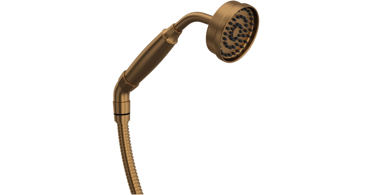 Perrin and Rowe U.5195EB Deco 1.8 GPM Single Function Hand Shower - Includes Hose | Ferguson Home