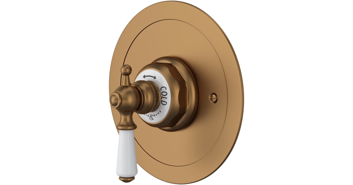 Perrin and Rowe U.5565L-EB/TO Edwardian Thermostatic Valve Trim Only ...