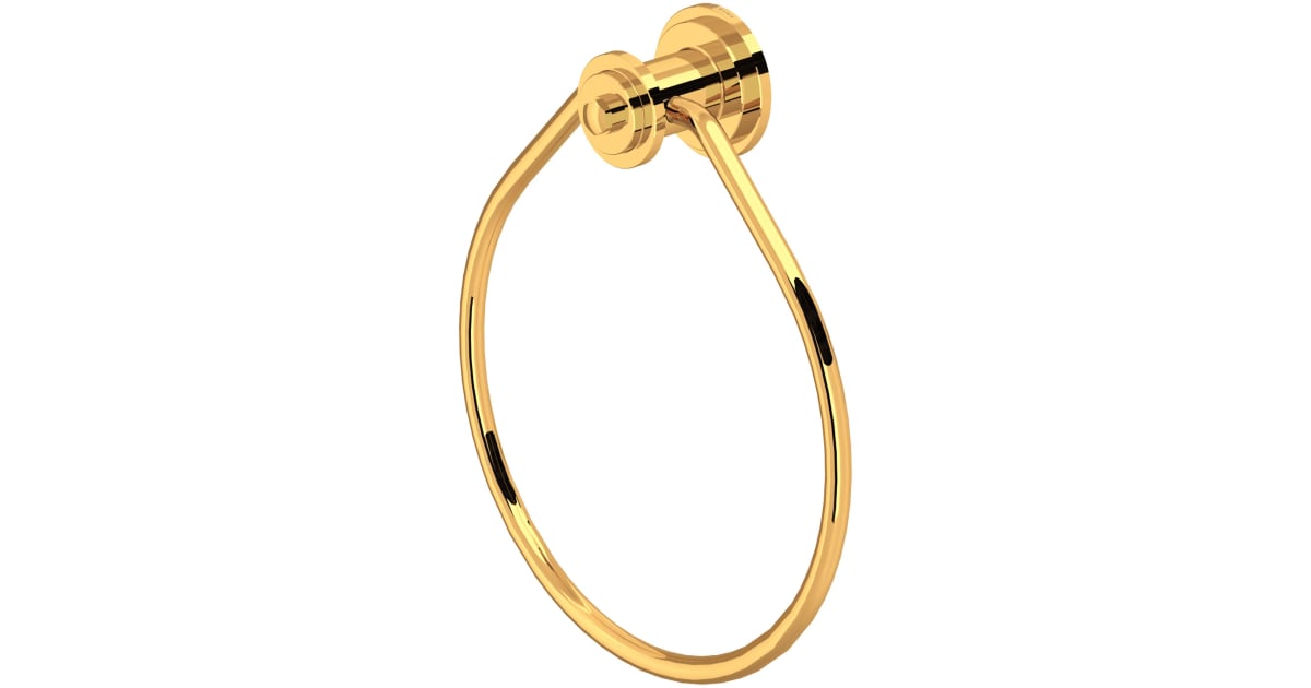 Perrin and Rowe U.AR25WTREG Armstrong 6-7/8" Wall Mounted Towel Ring ...