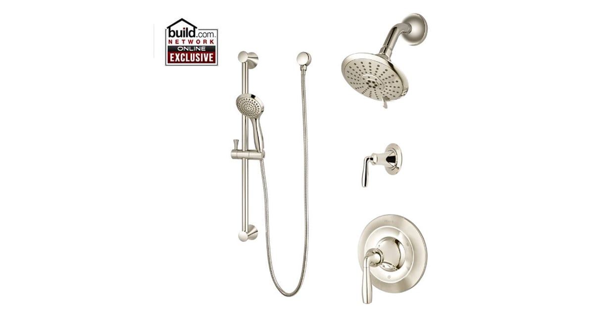 Pfister B89-7TRK Iyla Shower System with Valve Trim, Shower Head, Hand ...