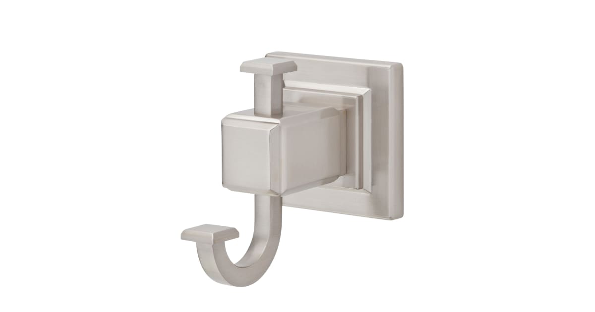 Pfister BRH-WE1K Carnegie Robe Hook with 2 Hooks and Concealed Mounting ...