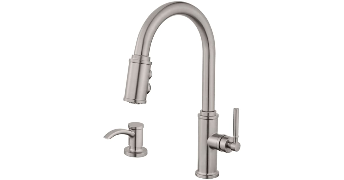 Pfister F-529-7KZS Kedzie 1.8 GPM Single Hole Pull Down Kitchen Faucet ...