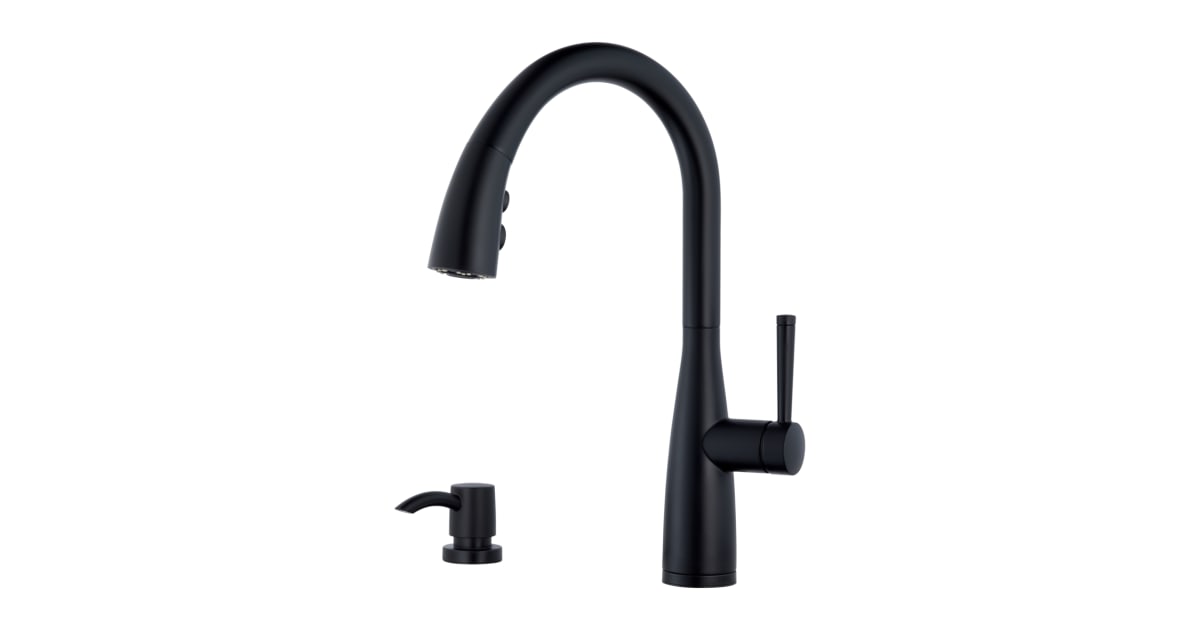 Pfister F-529-7RYB Raya 1.8 GPM Single Hole Pull Down Kitchen Faucet ...