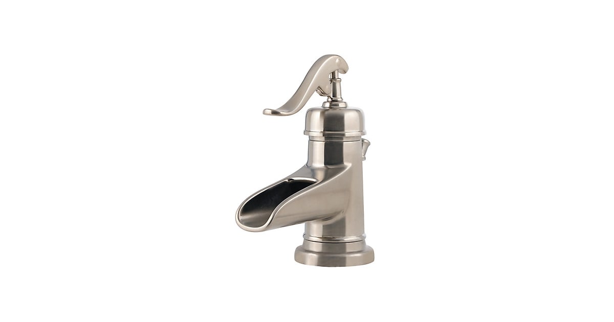 Pfister LF-M42-YPKK Ashfield 1.2 GPM Single Hole Waterfall Bathroom ...