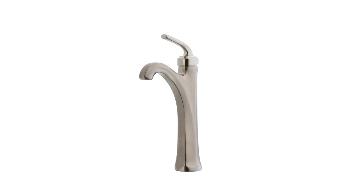 Pfister LG40-DE0K Arterra 1.2 GPM Vessel Single Hole Bathroom Faucet ...