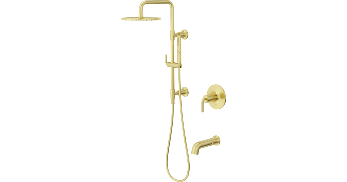 Pfister TNTSHW6BG Tenet Pressure Balance Tub/Shower Trim with Shower ...
