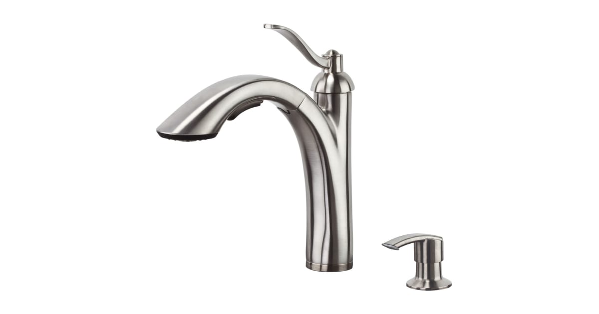 Pfister F-534-PARS Rembrandt Pullout Spray Professional Kitchen Faucet ...