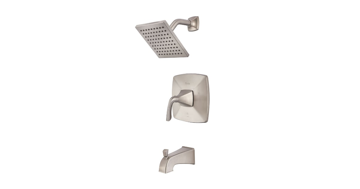 Pfister LG89-8BSK Bronson Pressure-Balancing Tub and Shower Faucet Trim ...