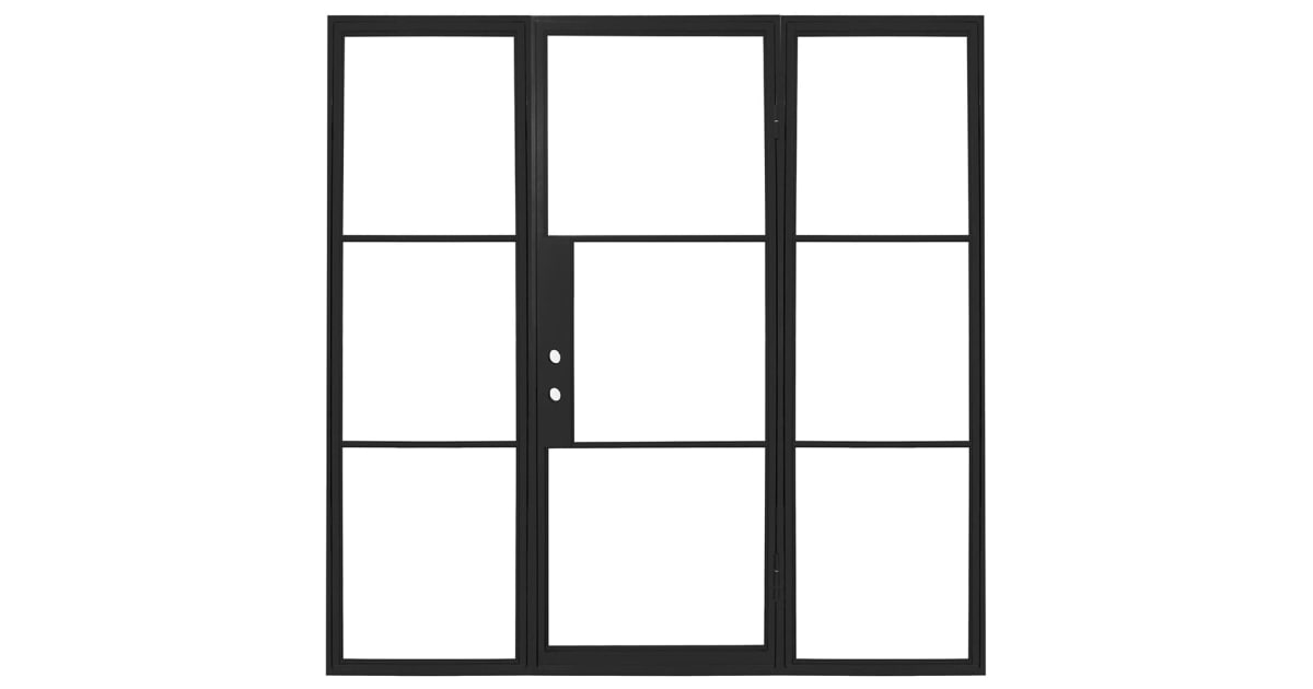 Pinkys Iron Doors A4-SF-12081-SL4081-RHIS Air 4 Single Flat 120" x 81 ...