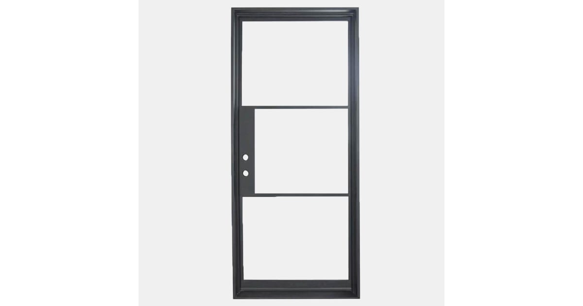 Pinkys Iron Doors A4-SF-3881-RHOS-TB Air 4 Thermally Broken Single Flat ...