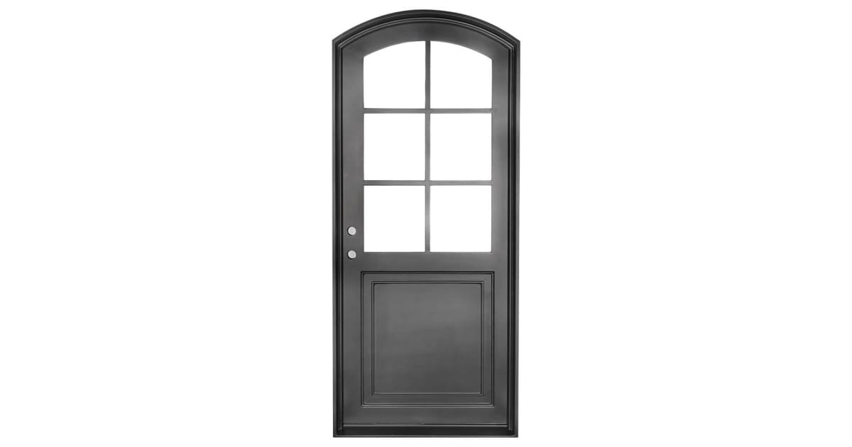 Pinkys Iron Doors GE-SA-3092-RHOS Getty Single Arch 30" x 92" Right ...