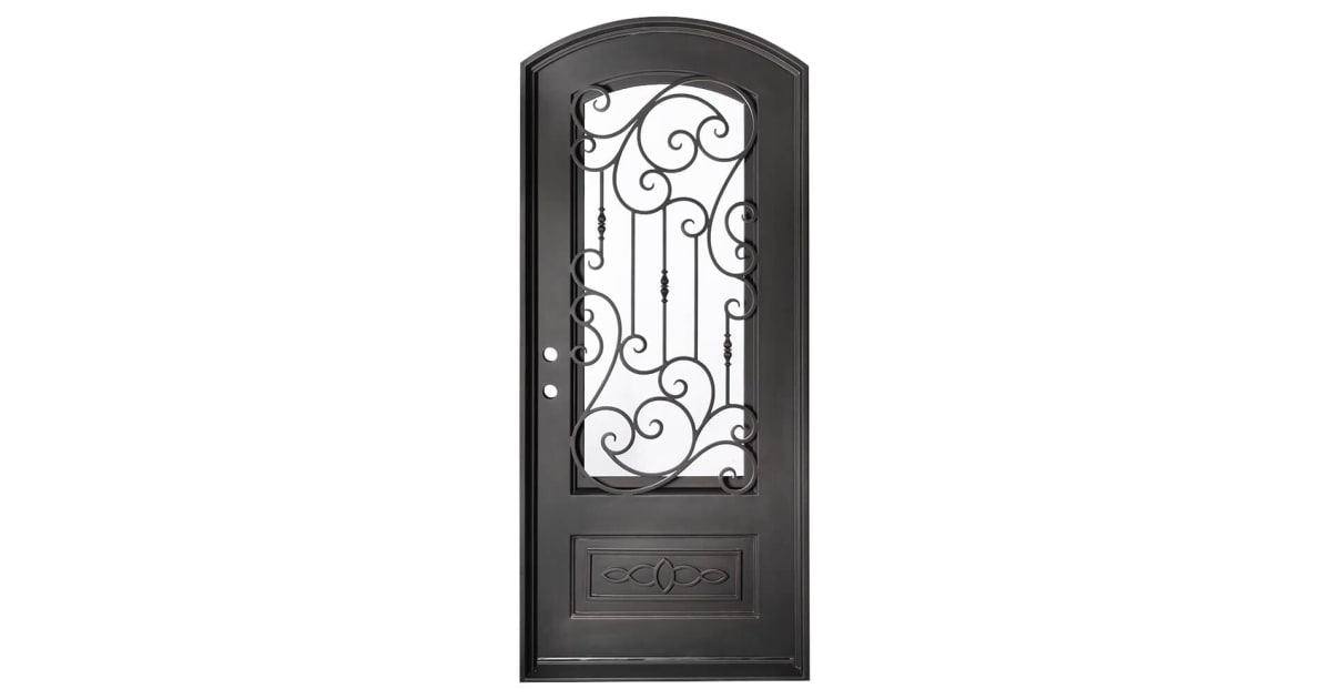 Pinkys Iron Doors GG-SA-3890-LHOS Golden Gate Single Arch 38" x 90 ...