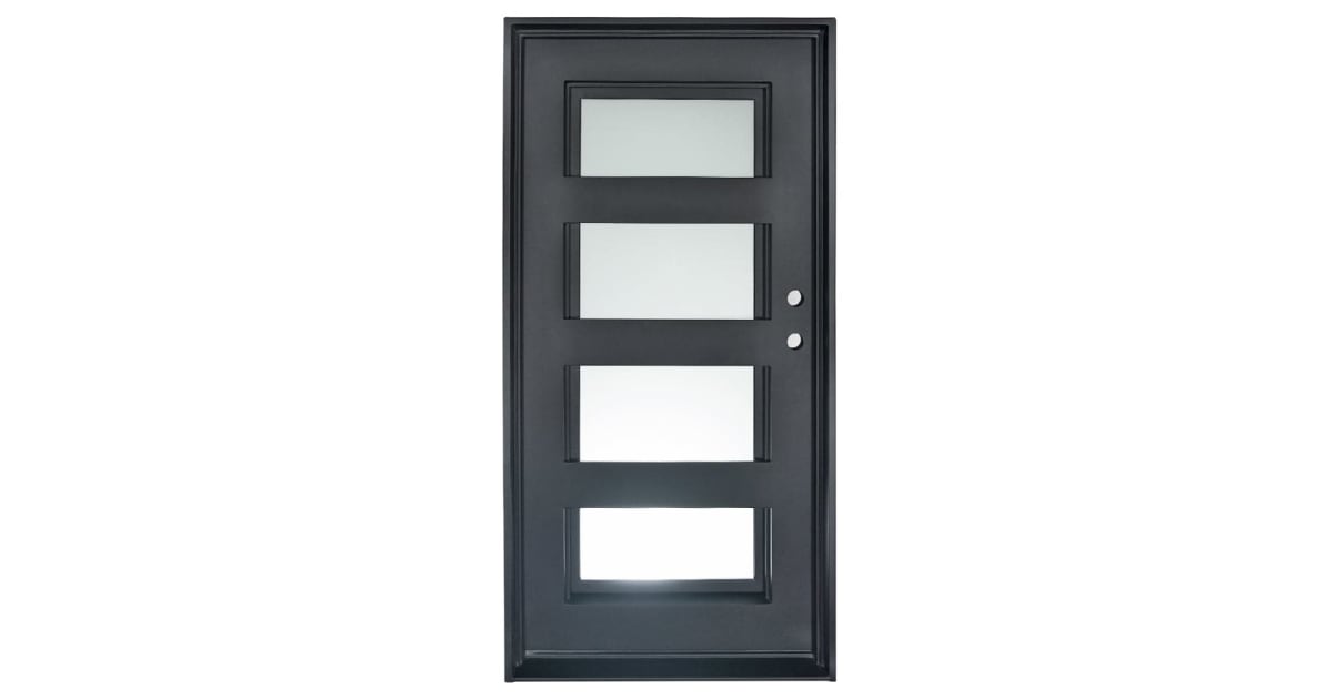 Pinkys Iron Doors KN-SF-4092-RHOS Knox Single Flat 40" x 92" Right Hand ...