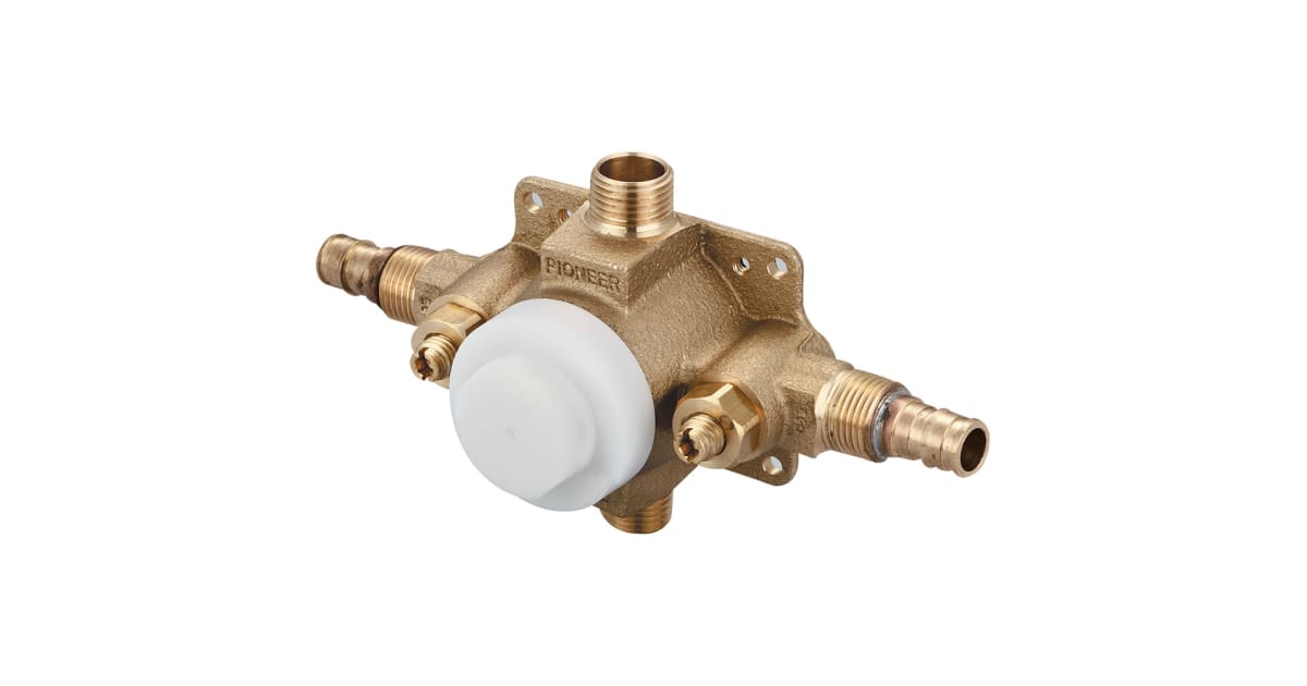 Pioneer Faucets 4027B-B Single Handle Pressure Balance Tub and Shower ...