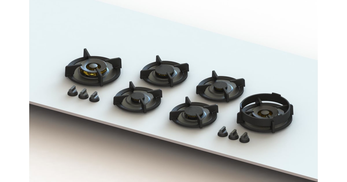 PITT Cooking 8719743675681 Foessa Professional Series 46 Inch Wide 6 ...