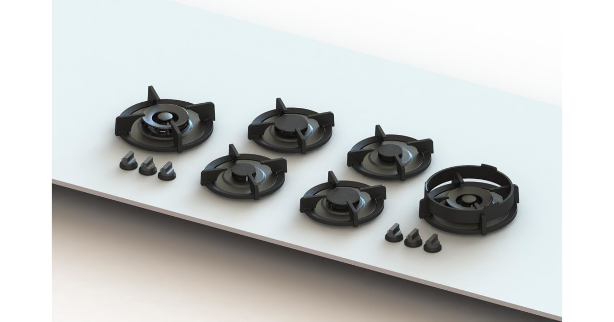 PITT Cooking 8719743676367 Foessa Series 46 Inch Wide 6 Sealed Burner ...