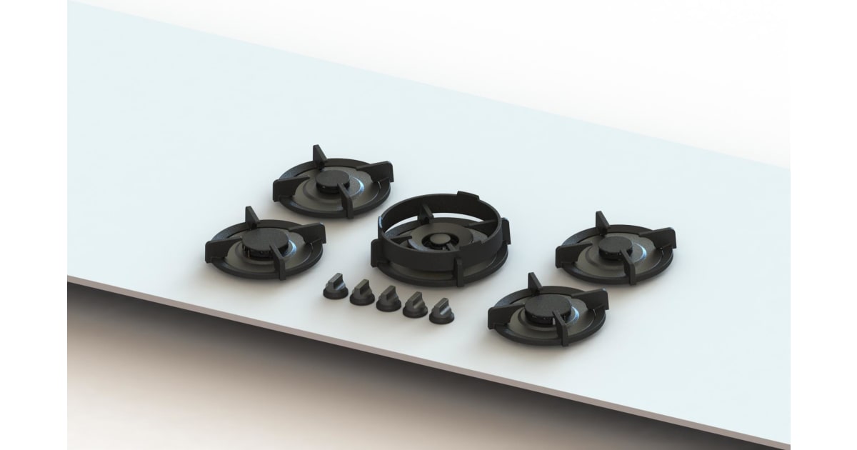 PITT Cooking 8719743676572 Elbrus Series 34 Inch Wide 5 Sealed Burner ...