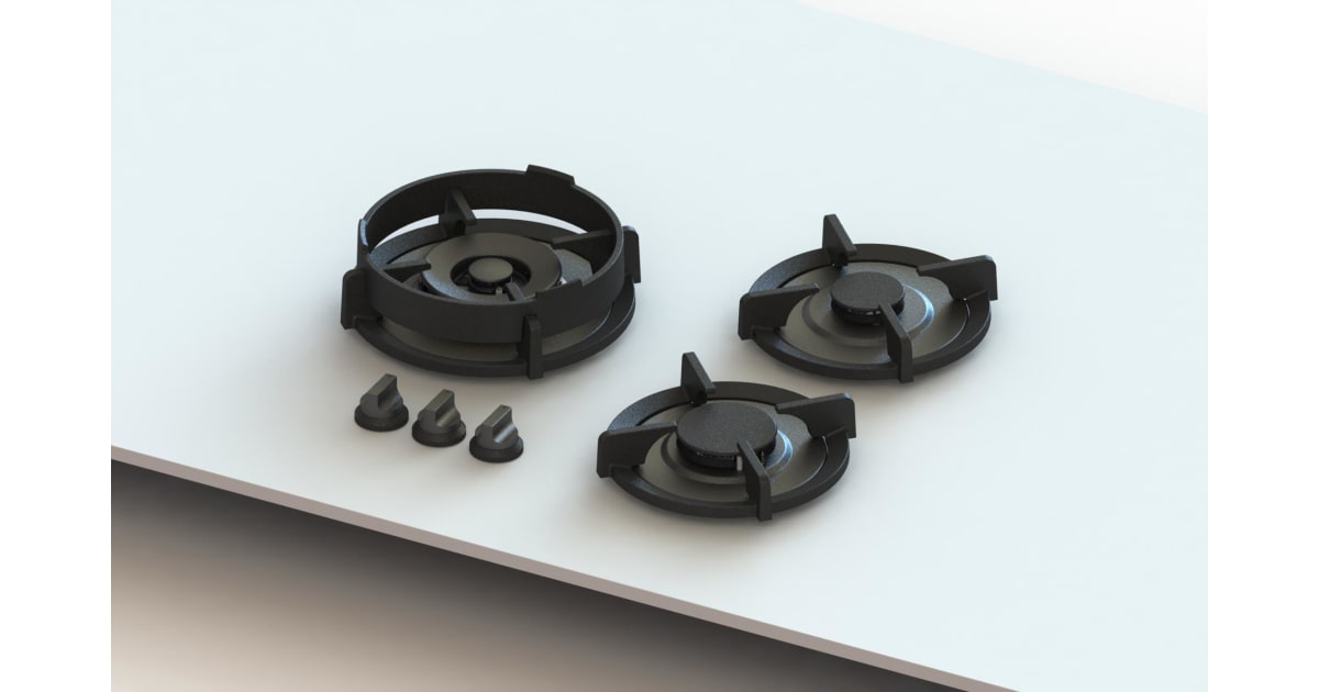 PITT Cooking 8719743676749 Cima Series 21 Inch Wide 3 Sealed Burner ...