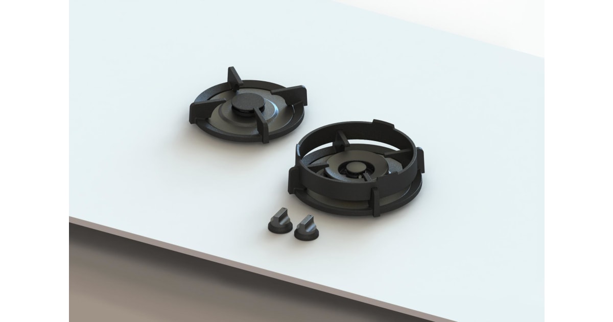 PITT Cooking 8719743678200 Bennett Series 21 Inch Wide 2 Sealed Burner ...