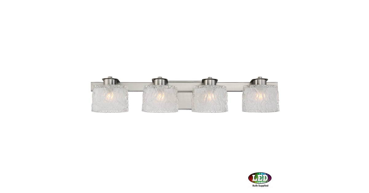 Platinum PCSW8604BNLED Seaview 4 Light 30" Wide Bathroom Vanity Light ...