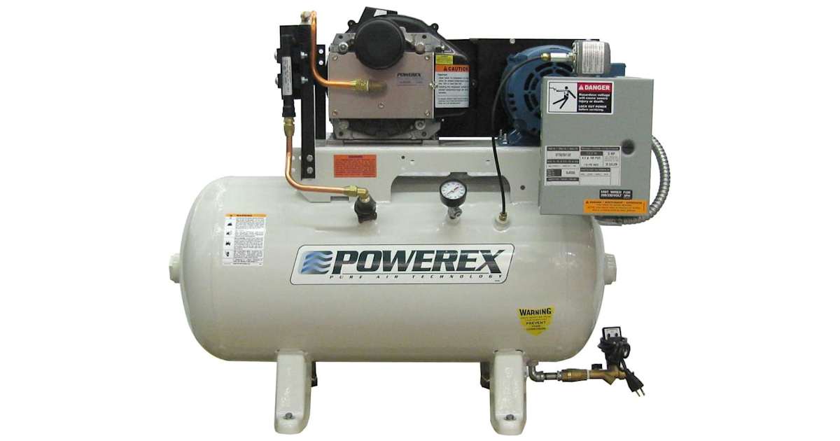 Powerex STS151262 5 HP 60 Gal 116 Max PSI Stationary Electric (208, 230 ...