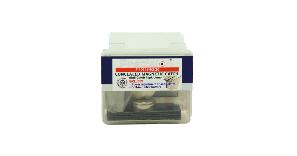 Precision Lock PLS19BCR-SS Ball Catch Replacement Concealed Magnetic ...