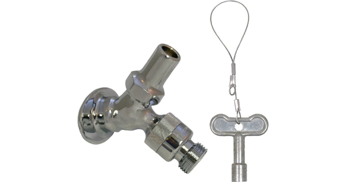 Prier Products C-255CP.50 1/2" FPT Key-Operated Faucet | Ferguson Home