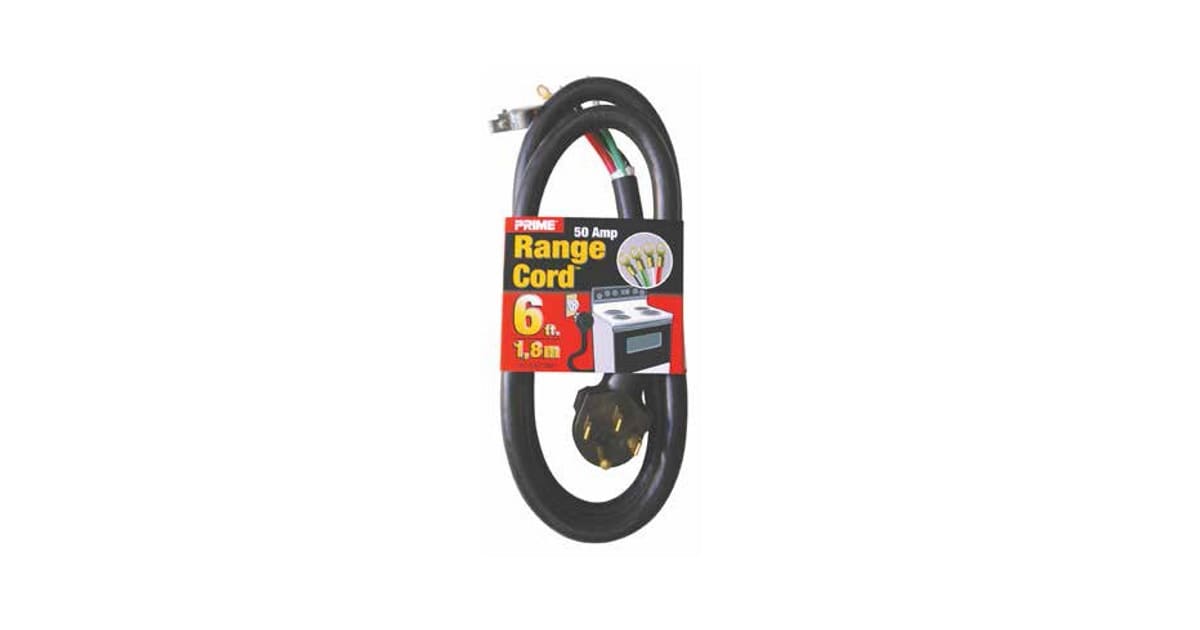 Prime Wire and Cable RD628206 Cooking Range 72" 50 Amp Power Cord ...