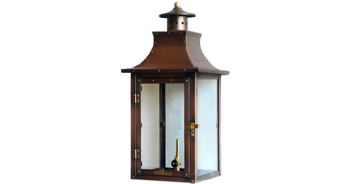 Primo Lanterns Royal 20" Outdoor Wall-Mounted Lantern in Natural Gas ...