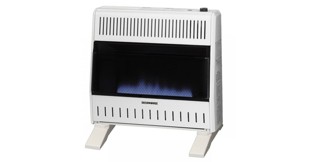 ProCom MNSD300TBA-BB 30,000 BTU Dual Fuel Blue Flame Space Heater with ...