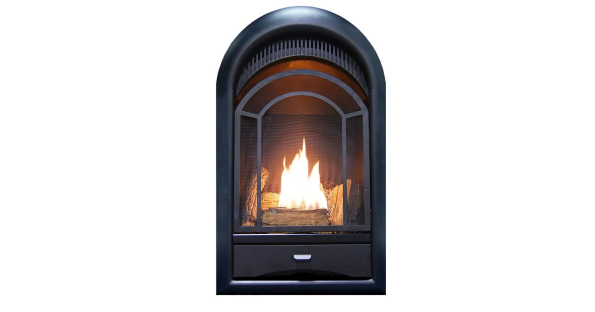 ProCom PCS100T 10,000 BTU Vent Free Dual Fuel Fireplace Insert with T ...
