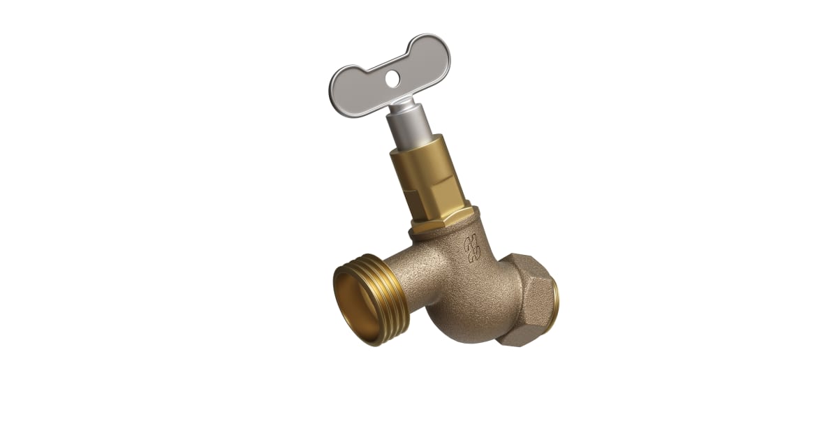 PROFLO PF105DLKC 1/2" Hose Bibb With Loose Key - Not for Potable Water ...