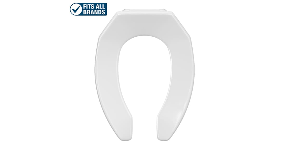 PROFLO PFTSCOFE2000WH Elongated Open-Front Toilet Seat | Ferguson Home