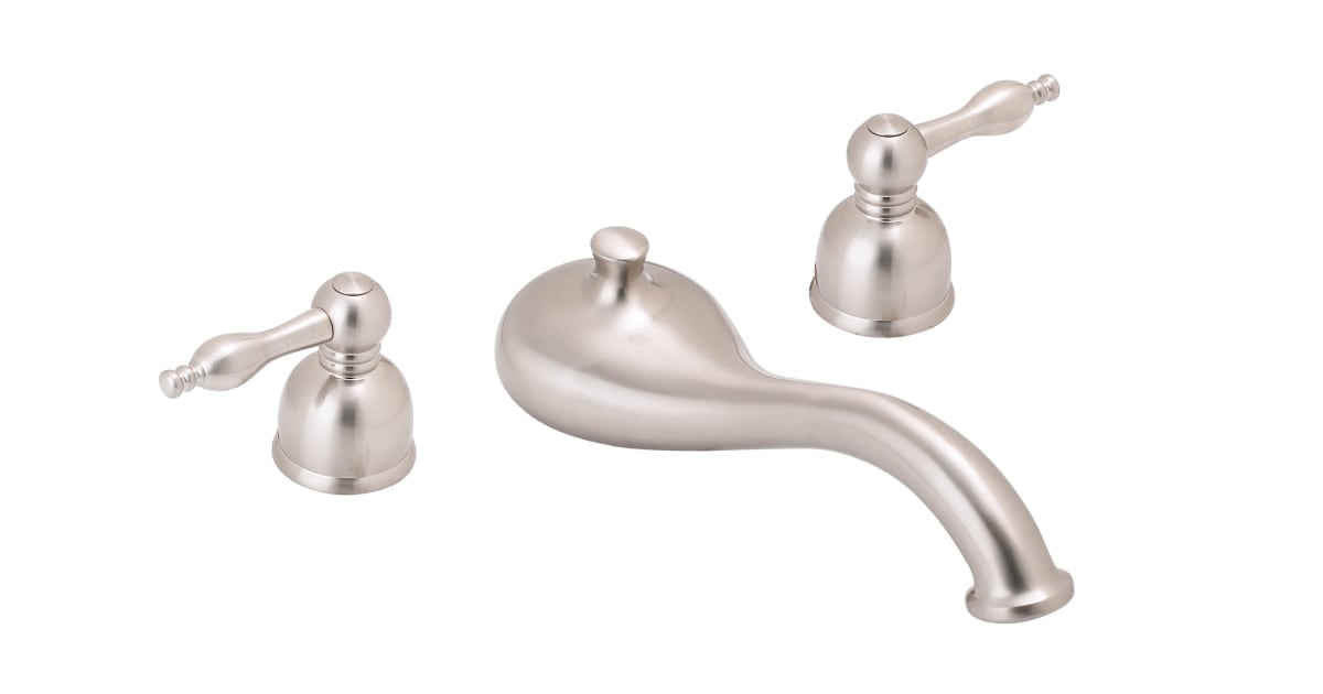 PROFLO Double Handle Roman Tub Faucet with Metal Lever Handles from the ...