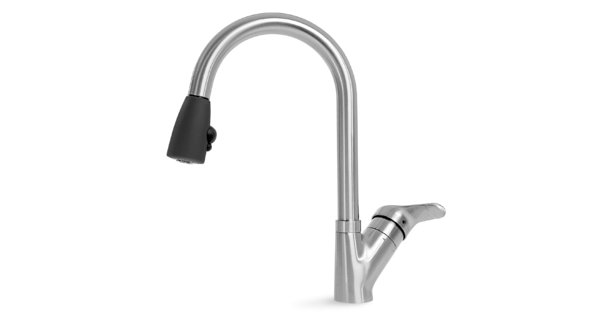 PROFLO Single Handle Pullout Kitchen Faucet from the Traditional Series ...