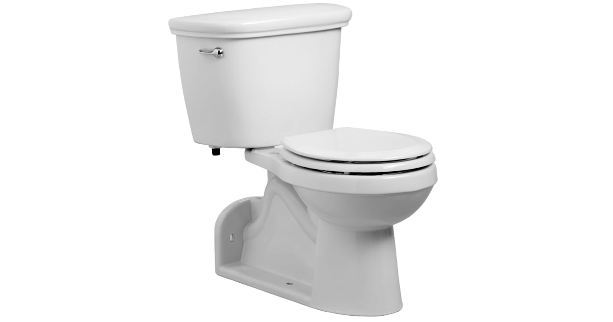 PROFLO PF1612PAWH/PF1604PAWH 1600 Series 1 GPF Two-Piece Round Toilet ...