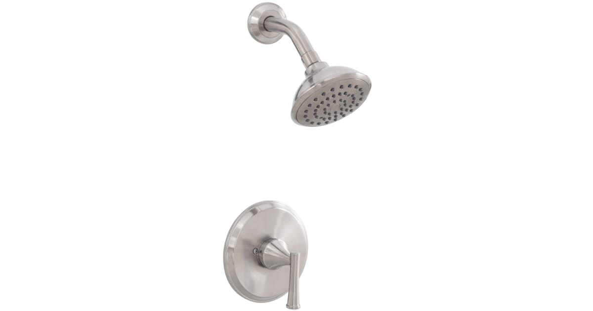 PROFLO PF2820BN Shower Trim Package with Single Function Shower Head ...