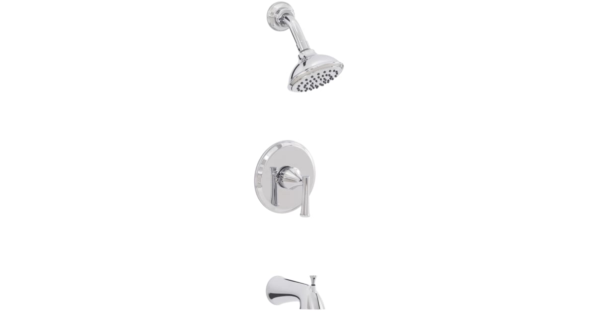 PROFLO PF2830CP Tub and Shower Trim Package with Single Function Shower ...