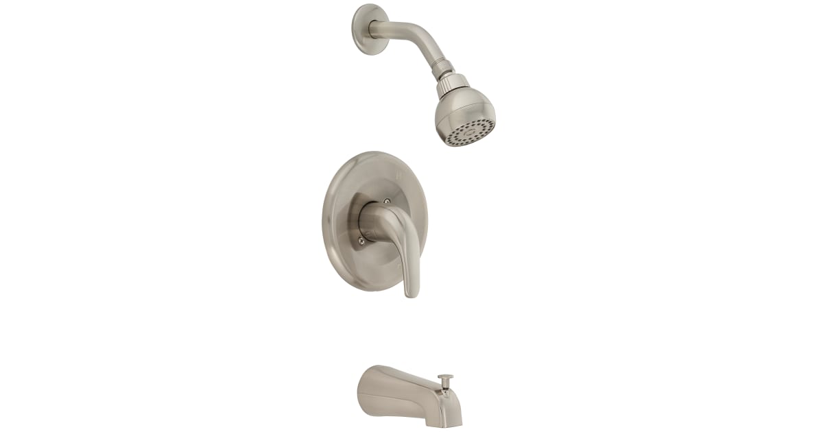 PROFLO PF7611SBN Tub and Shower Trim Package with 1.75 GPM Shower Head ...