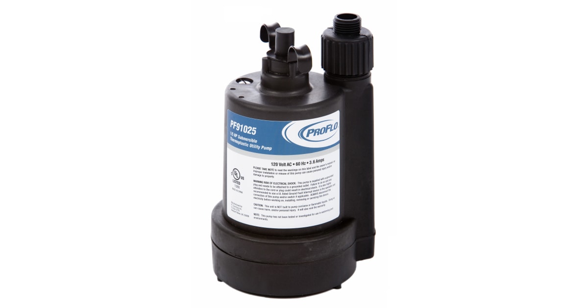 PROFLO PF91025 1/5 HP Thermoplastic Submersible Utility Pump | Ferguson ...