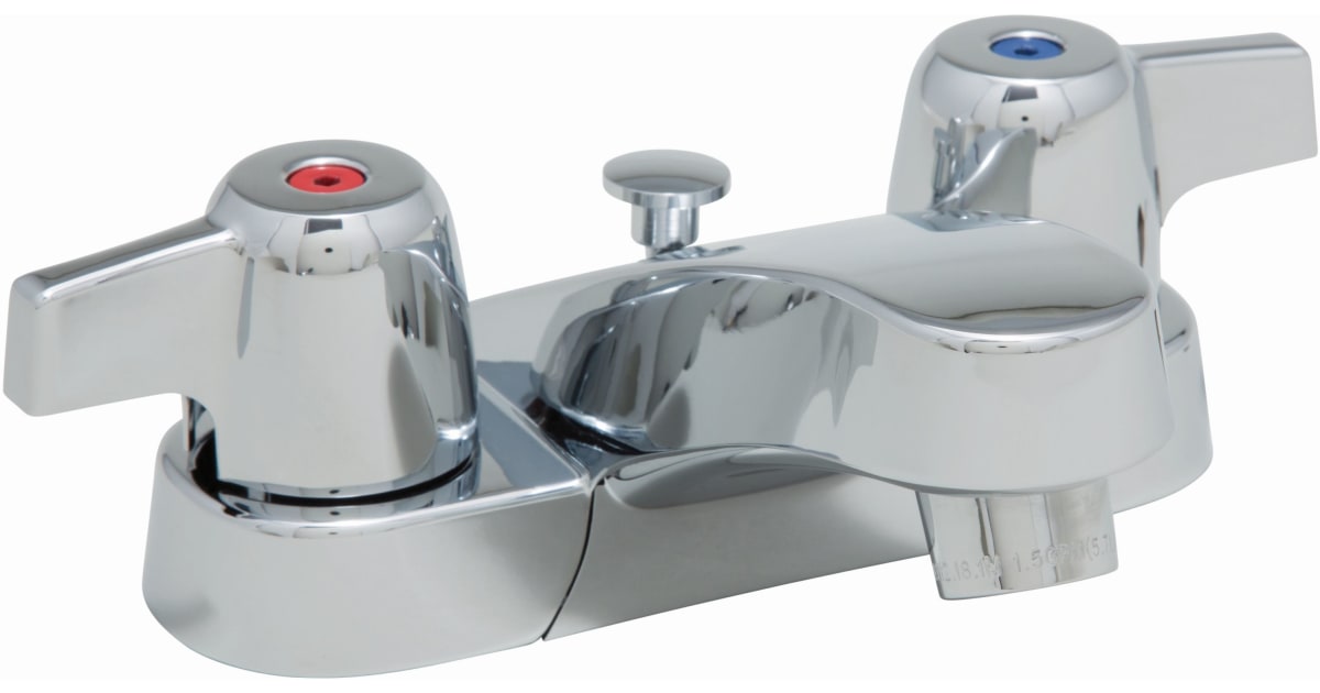 PROFLO PFWSC1147CP 1.2 GPM Centerset Bathroom Faucet with Pop-Up Drain ...